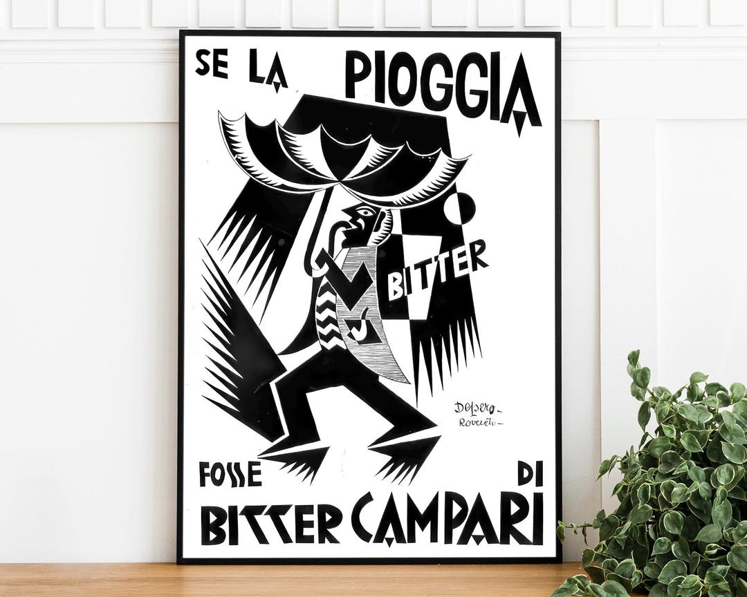 Bitter Campari Poster, Digital Download, Retro Printable Art Poster ...