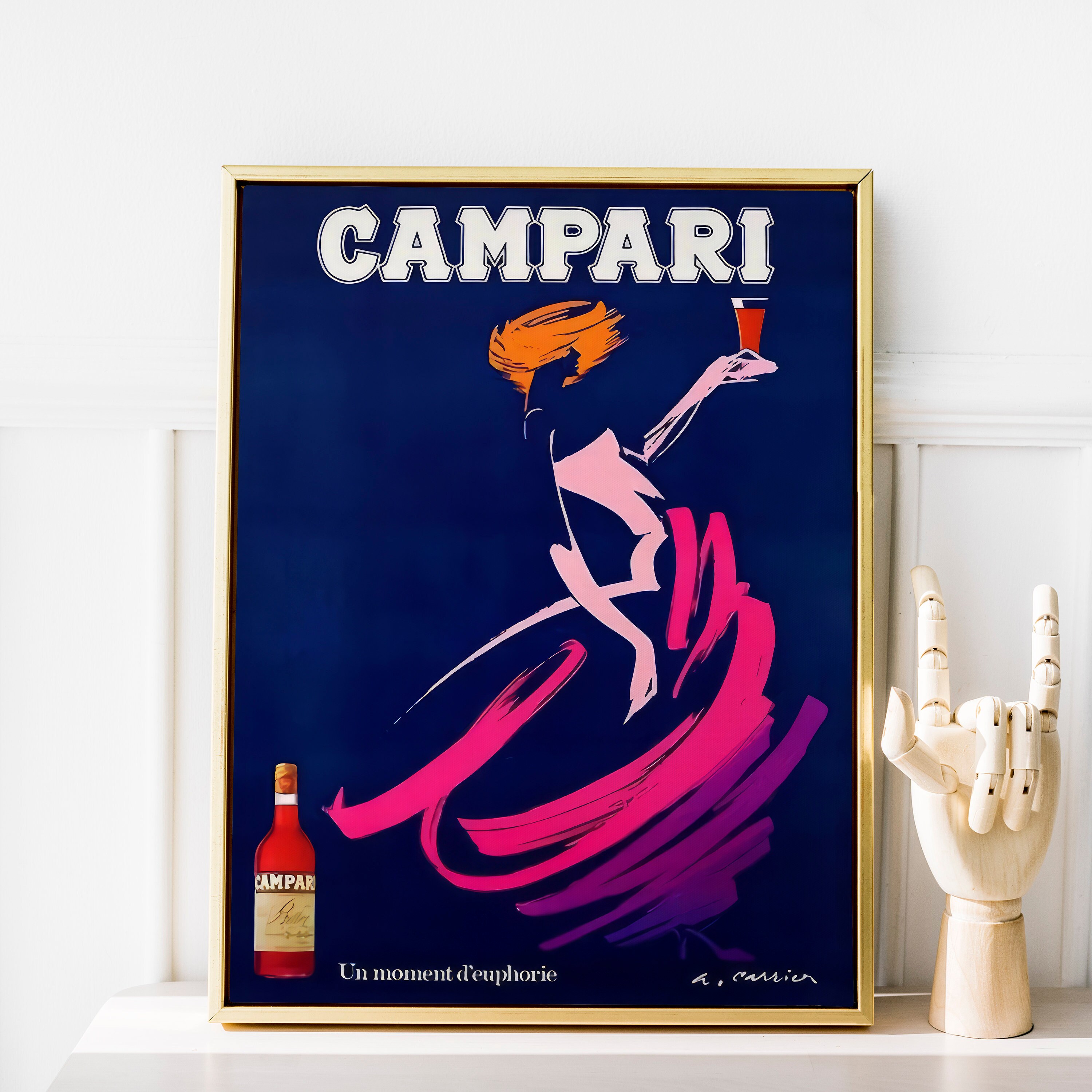 Vintage Campari Print, Digital Download, Retro Printable Art Poster ...