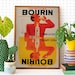 Vintage Bourin French Advertising Poster: Retro Restaurant Art (digital ...