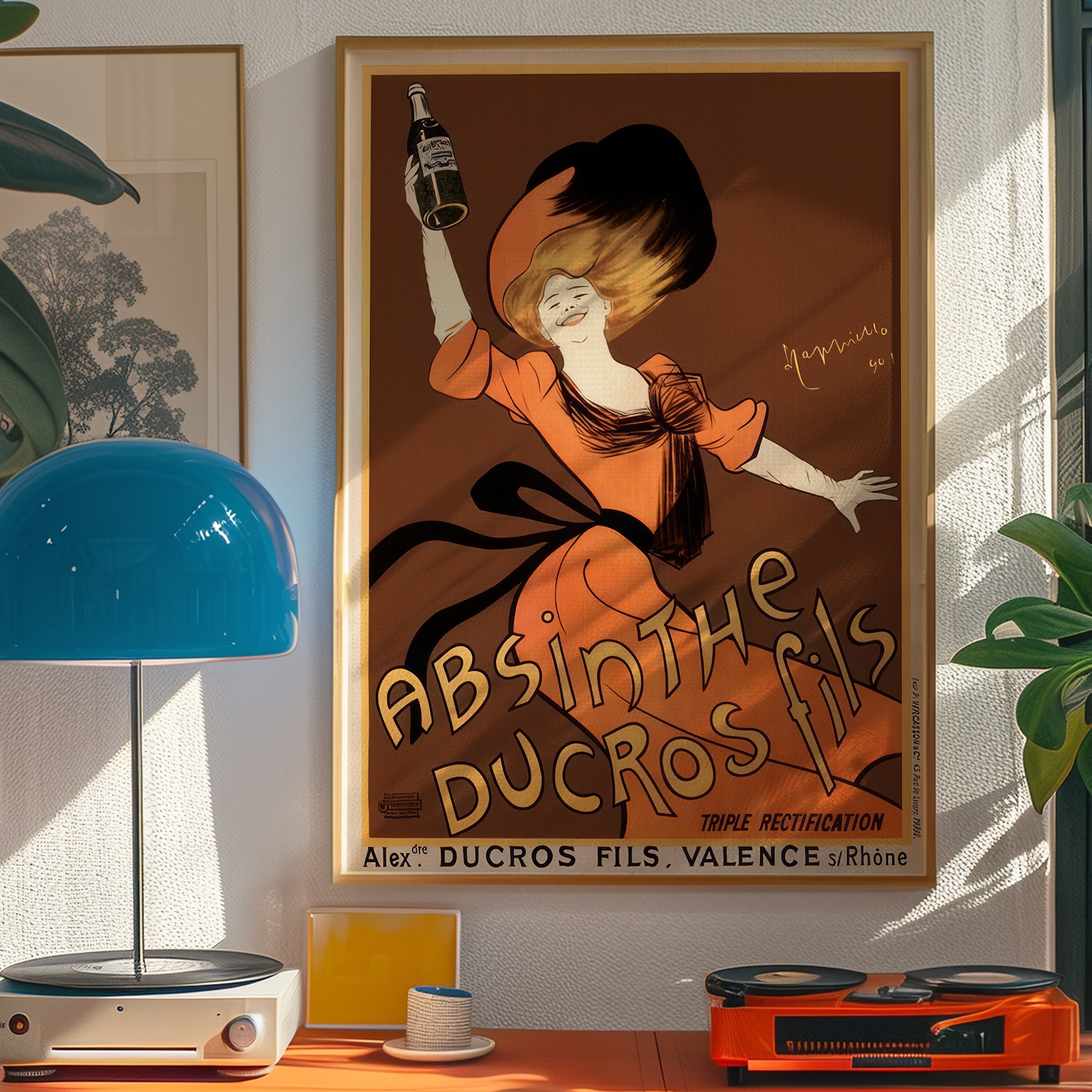 Vintage Absinthe Poster, Digital Download, Retro Printable Art Print ...