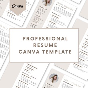 Aesthetic Beige and Pink Resume Template, ATS Friendly and Fully ...