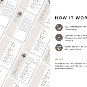 Aesthetic Beige and Pink Resume Template, ATS Friendly and Fully ...