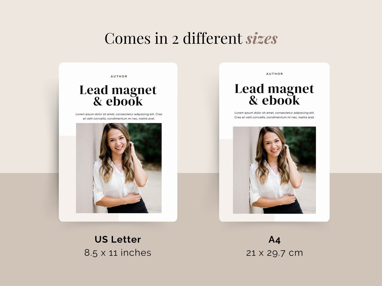 Beige Aesthetic Lead Magnet Ebook Template for Coaches | Fully Editable ...