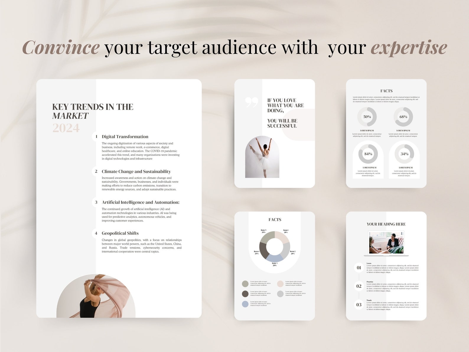Aesthetic Minimalist Lead Magnet Ebook Template for Coaches | Fully ...