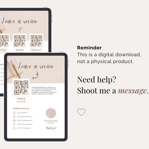 Leave Us a Review Scan QR Code Sign | Customer Feedback Google Review ...