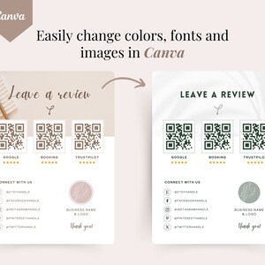 Leave Us a Review Scan QR Code Sign | Customer Feedback Google Review ...