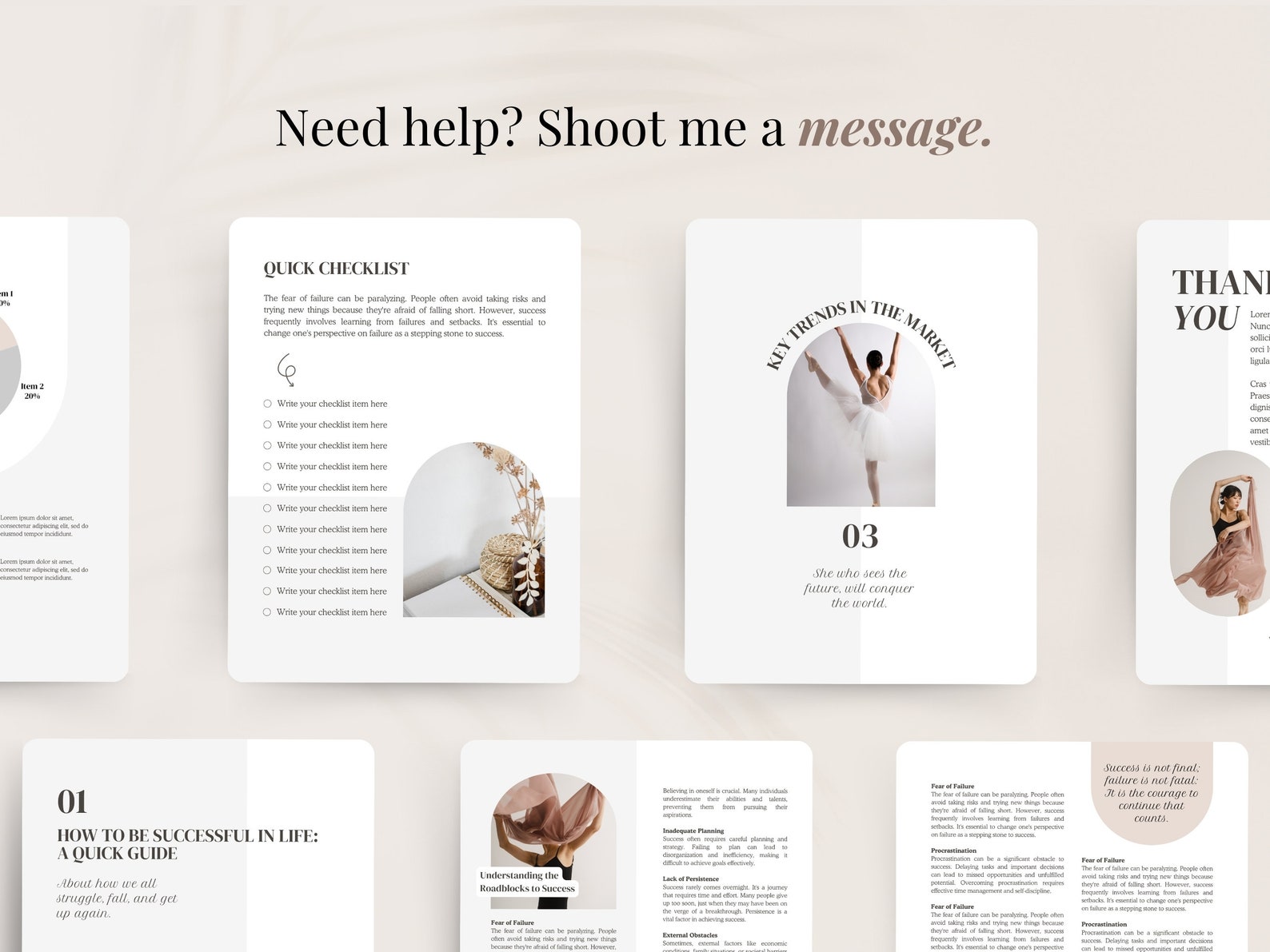 Aesthetic Minimalist Lead Magnet Ebook Template for Coaches | Fully ...