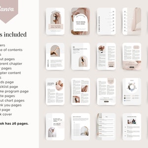 Aesthetic Minimalist Lead Magnet Ebook Template for Coaches | Fully ...