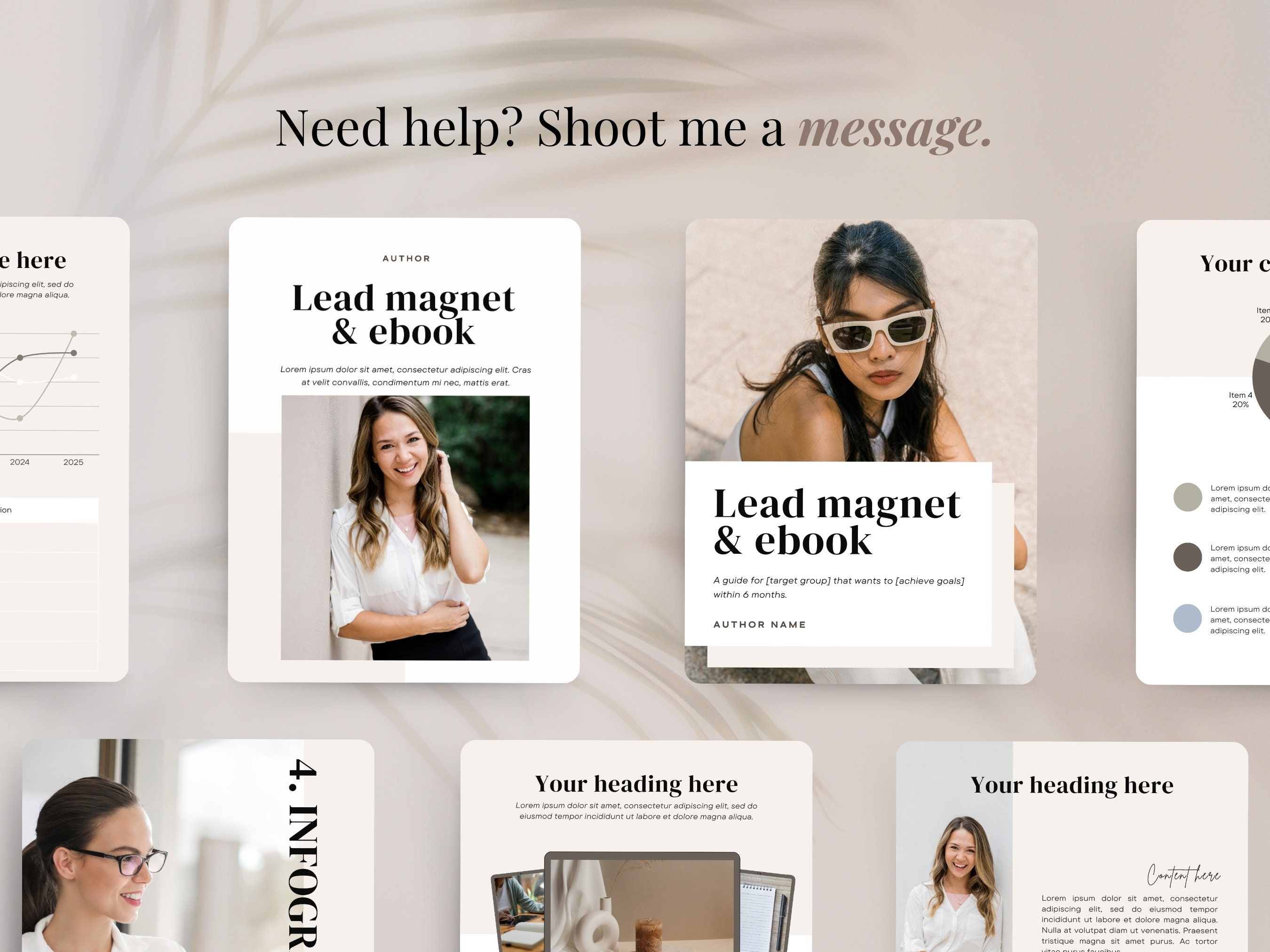Beige Aesthetic Lead Magnet Ebook Template for Coaches | Fully Editable ...