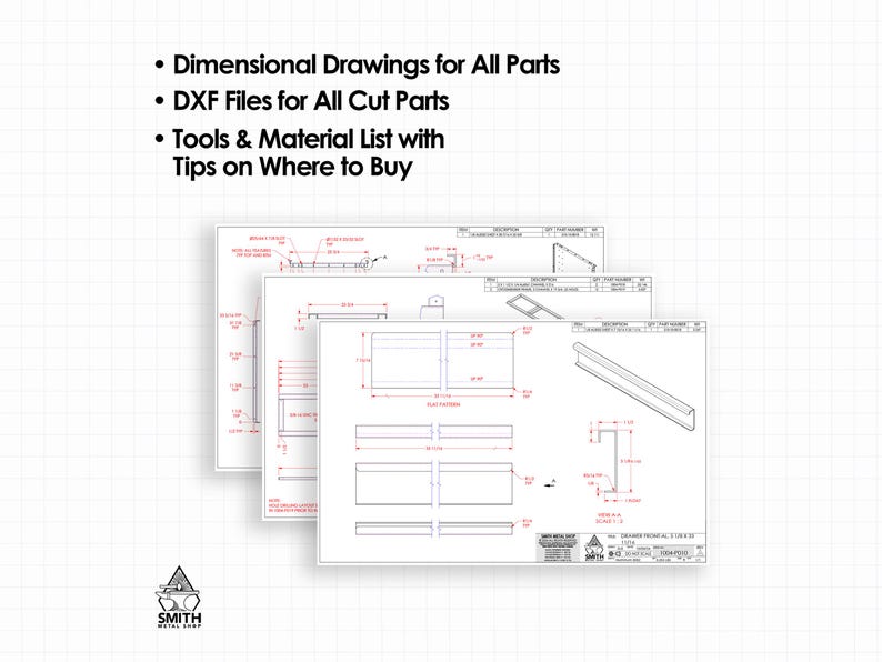 Aluminum Shop Toolbox DIY Plans: Metal Fabrication, Drawer Design (PDF ...
