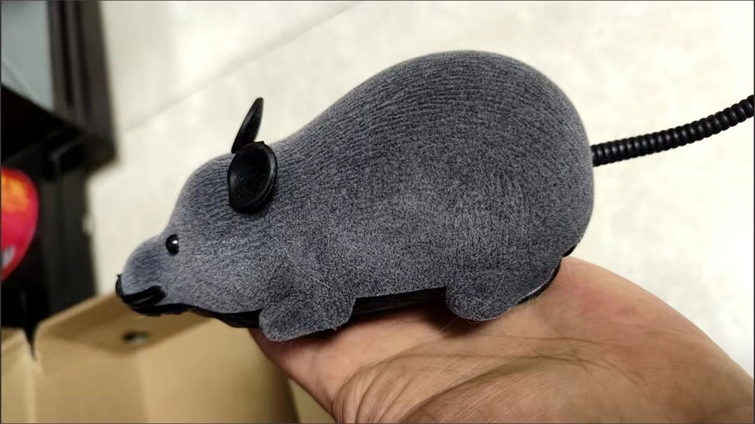 Cat Toy Electric Mouse Remote Control Simulation Fake Mouse to Amuse ...