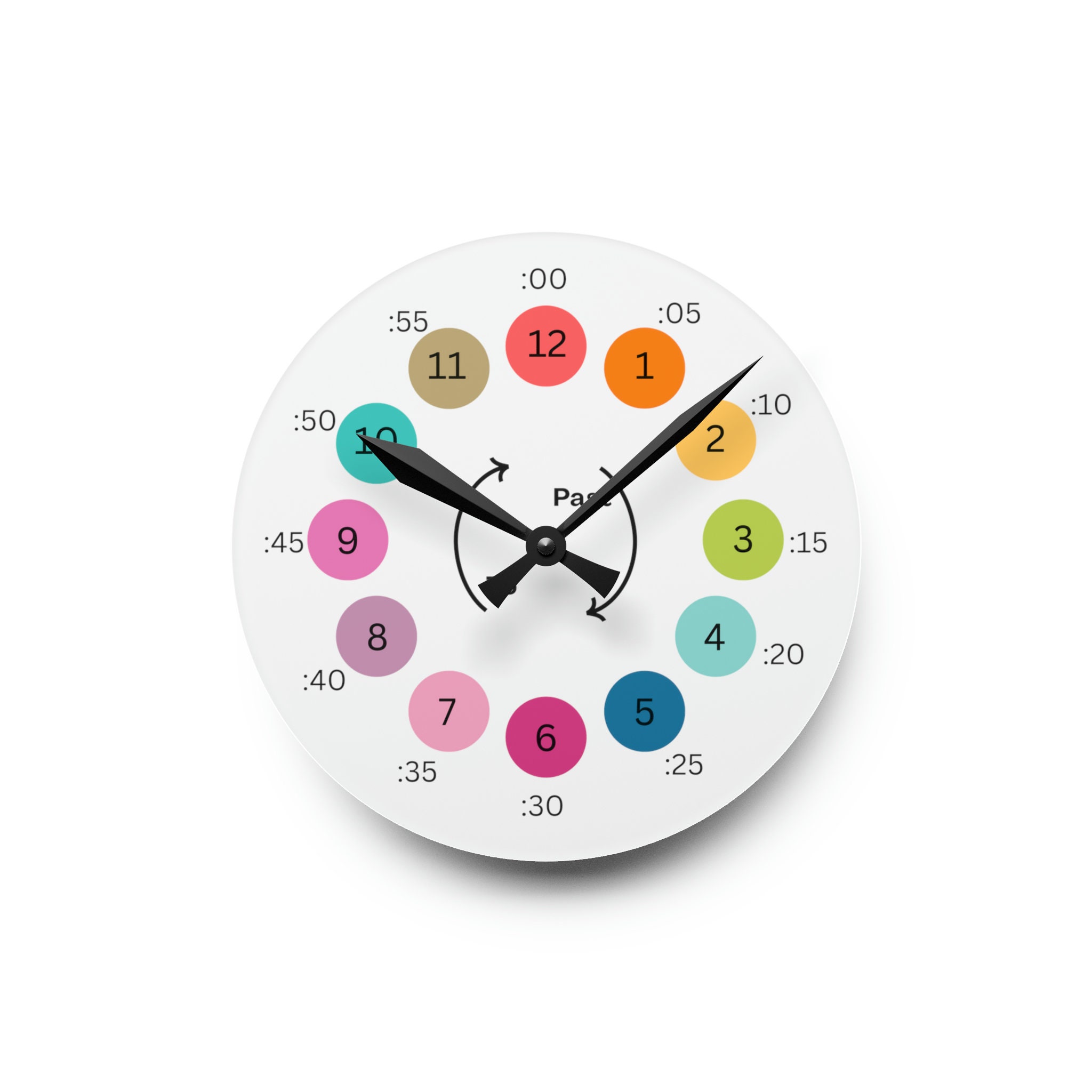 Easy-to-read Wall Clock for Kids & Beginners, Fun Learning Design in ...