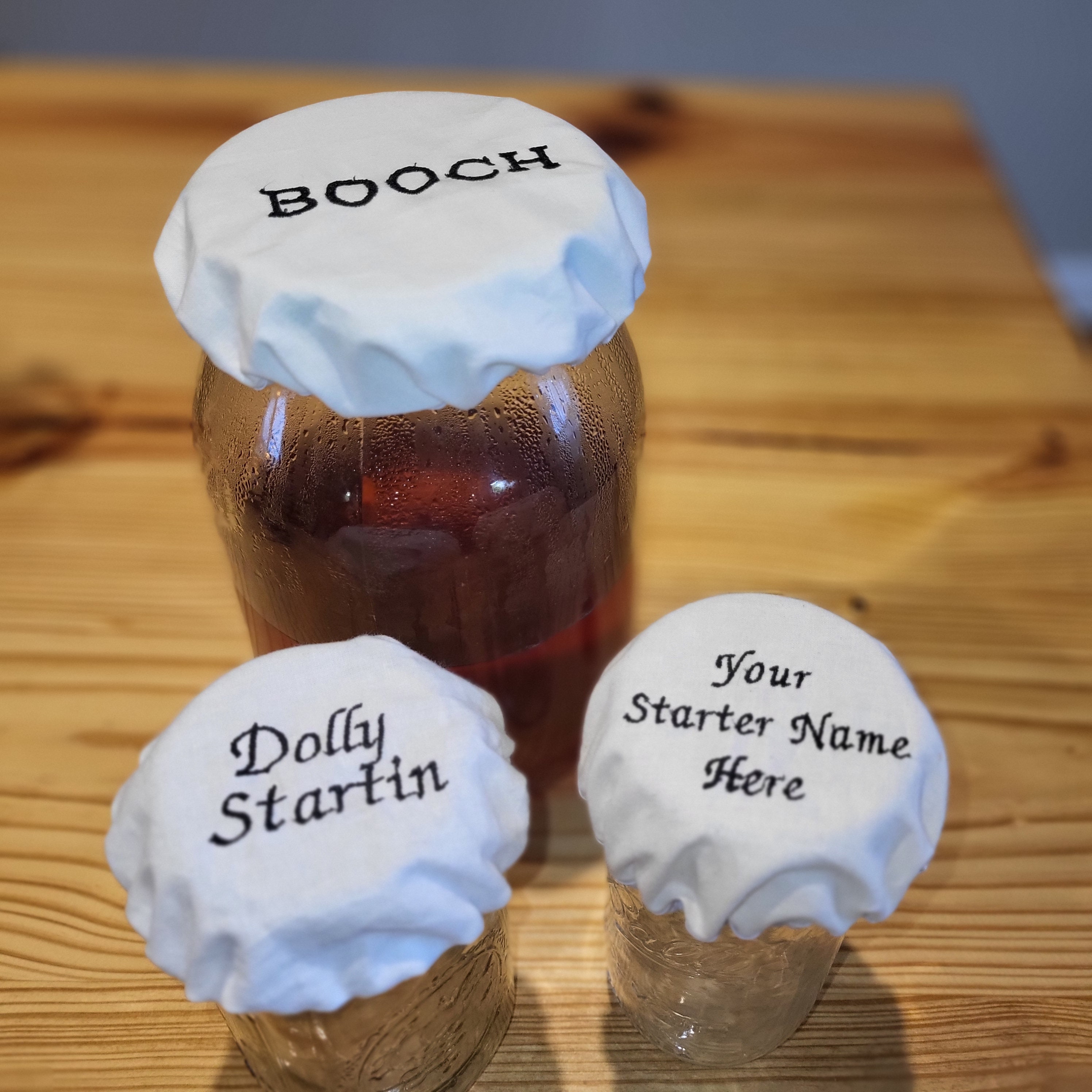 Custom Fermentation Jar Cover - Cloth, Reusable, Washable - Etsy