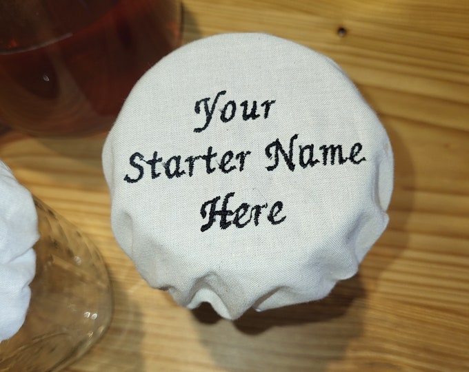 Sourdough Starter Custom Name Cover - Etsy