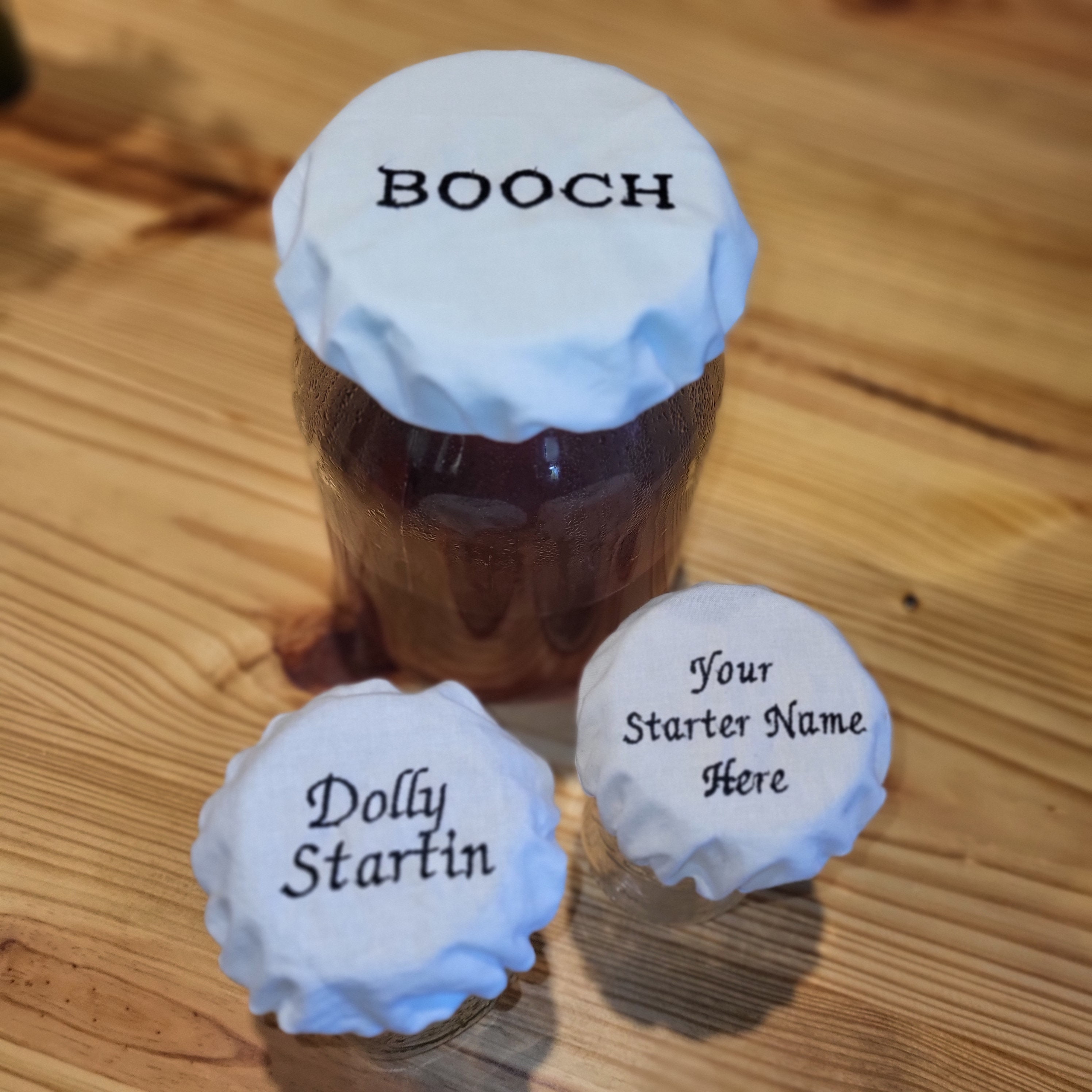 Custom Fermentation Jar Cover - Cloth, Reusable, Washable - Etsy