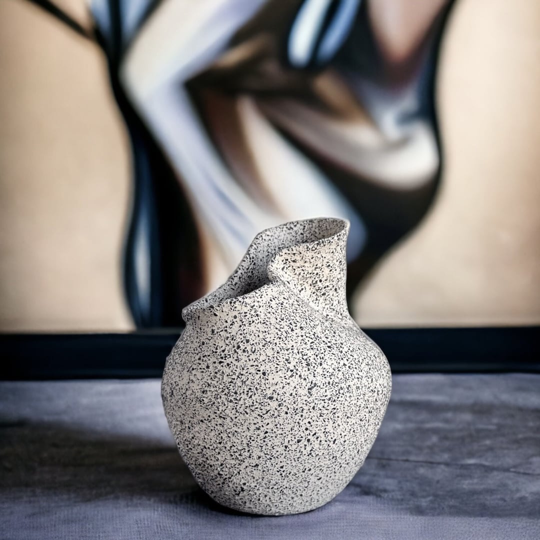 Handmade Ceramic Vase Ceramic Textured Vase Unique Vase Minimal Vase ...