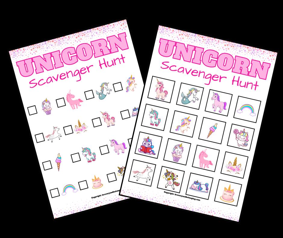 Unicorn Preschool Activity Bundle: Busy Book, Scavenger Hunt, Crown ...