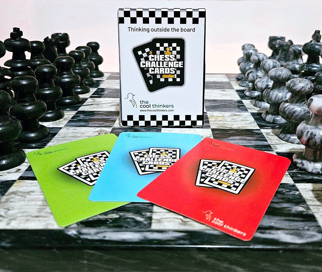 Chess Challenge Cards | Chess Gift for Kids & Adults | Educational ...