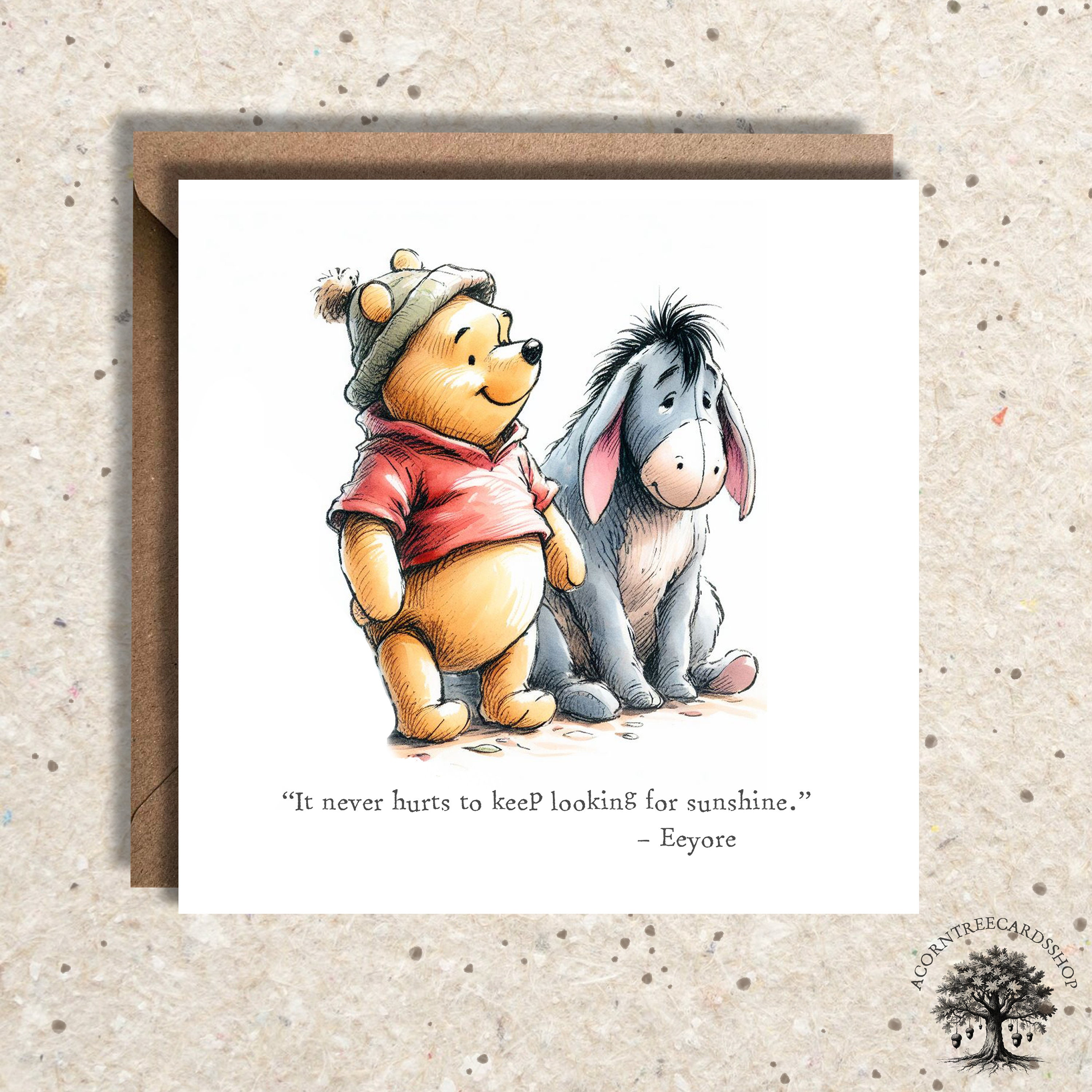 Winnie the Pooh Classic Friends Forever Card, Eeyore Card, Winnie the ...