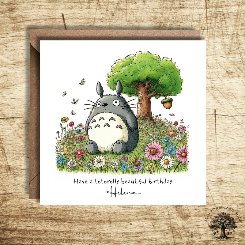 Totoro Card - Etsy UK