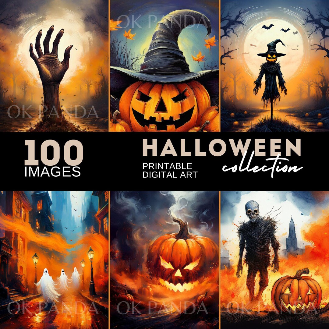 100 Printable Halloween Images for Home. Downloadable Illustrations ...