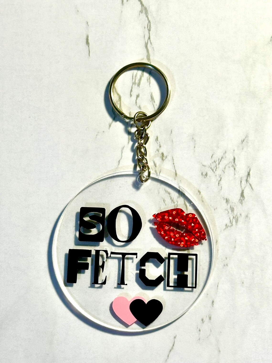 2.5" Mean Girls "so Fetch" Acrylic Keychains - Etsy