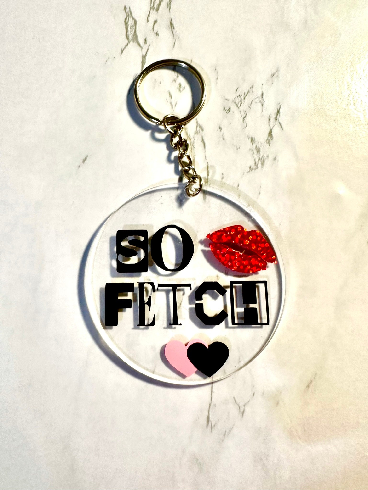 2.5" Mean Girls "so Fetch" Acrylic Keychains - Etsy