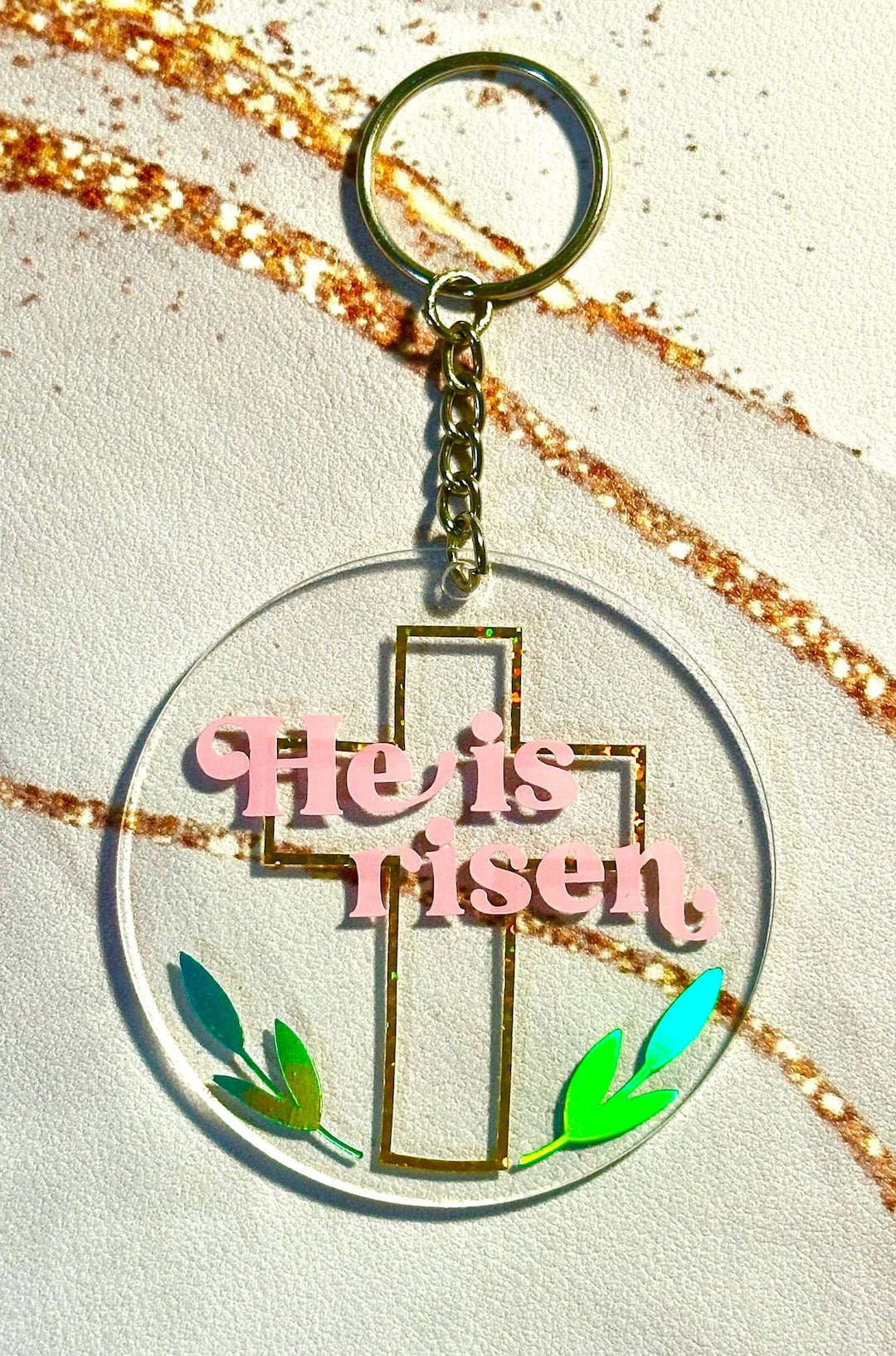 He is Risen Acrylic Keychain - Etsy
