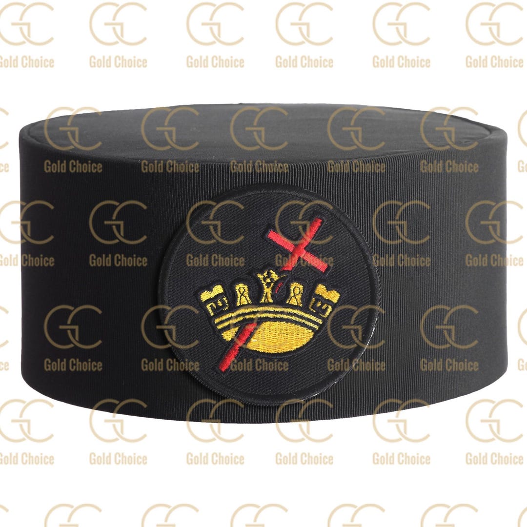 Knights Templar Commandery Crown Cap Black With Round Patch - Etsy