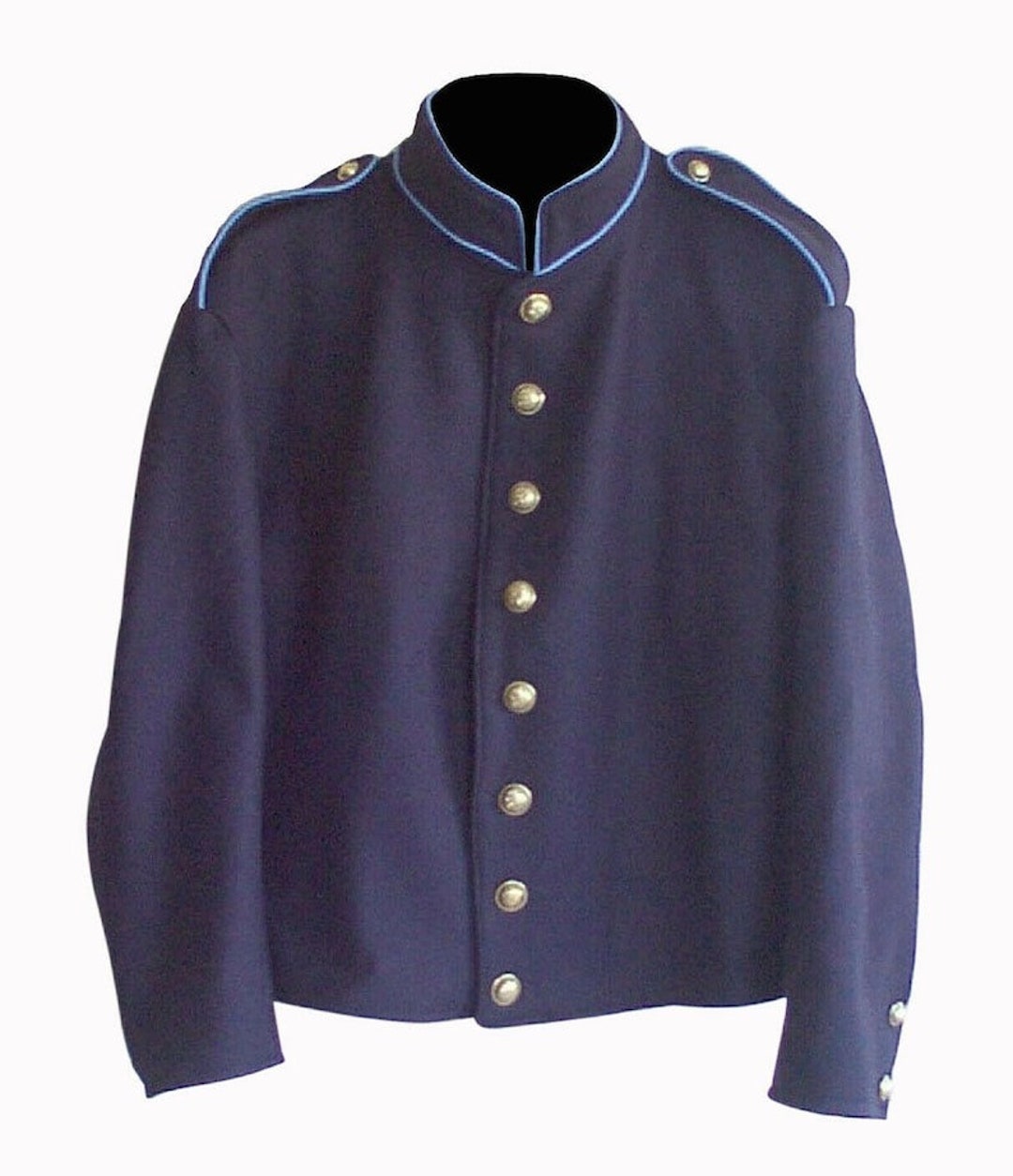 Civil War Union Infantry Shell Jacket With Shoulder Straps & Sky Trim ...