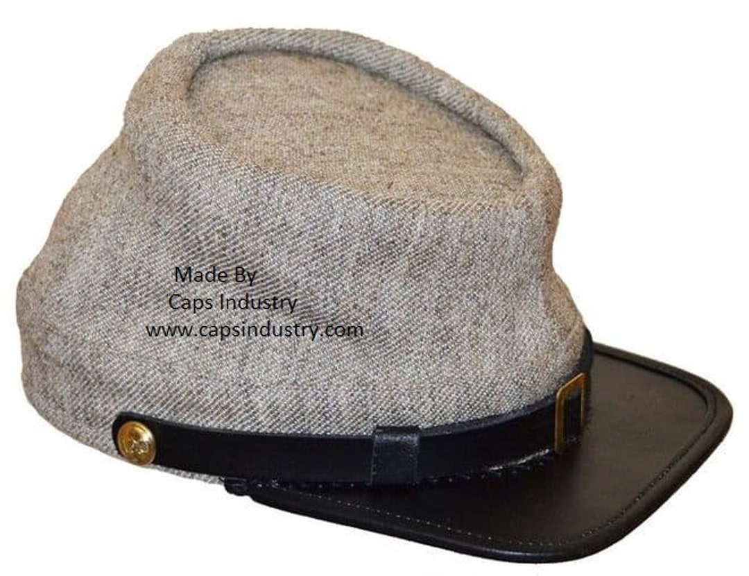 Civil War Confederate Jeancloth Grey Kepi - Etsy