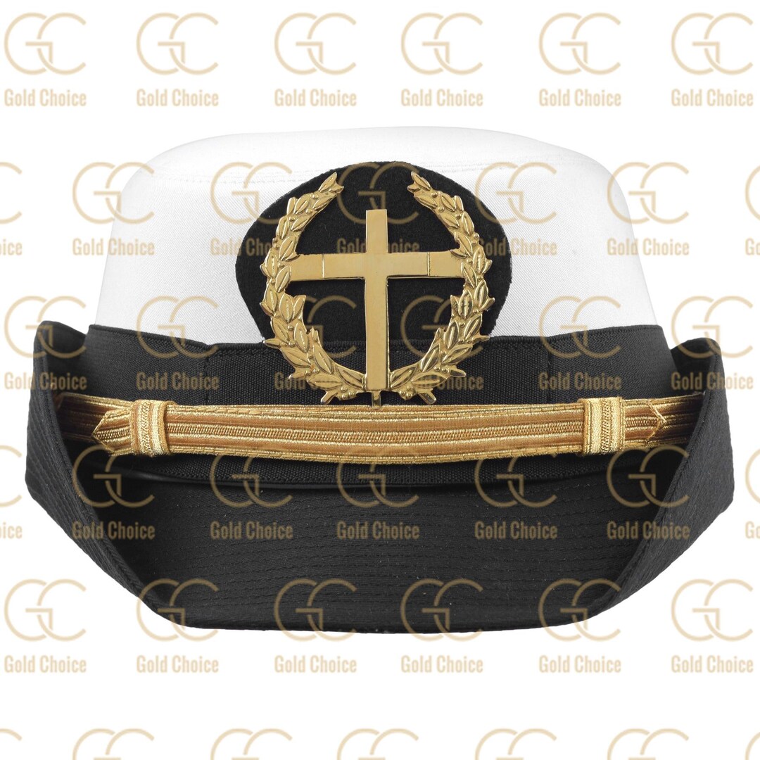 Knights Templar Commandery Fatigue Cap Gold Cross With Wreath - Etsy