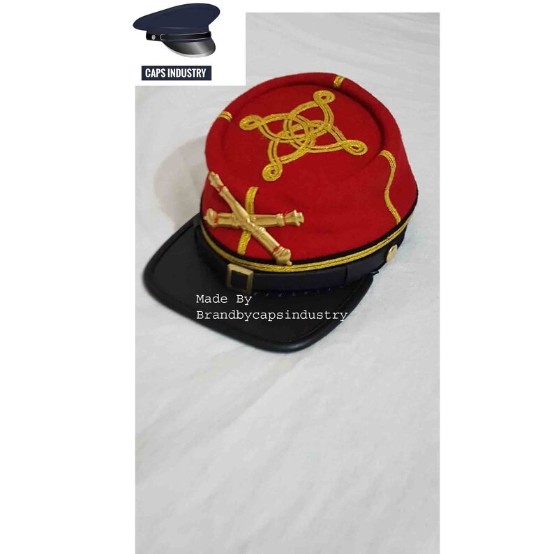 Civil War Confederate Artillery Captain Kepi - Etsy