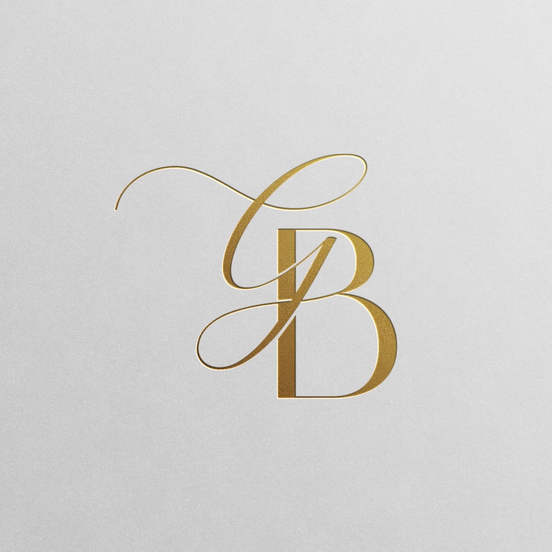 Modern Wedding Monogram | Couple Monogram | Digital Download Logo ...