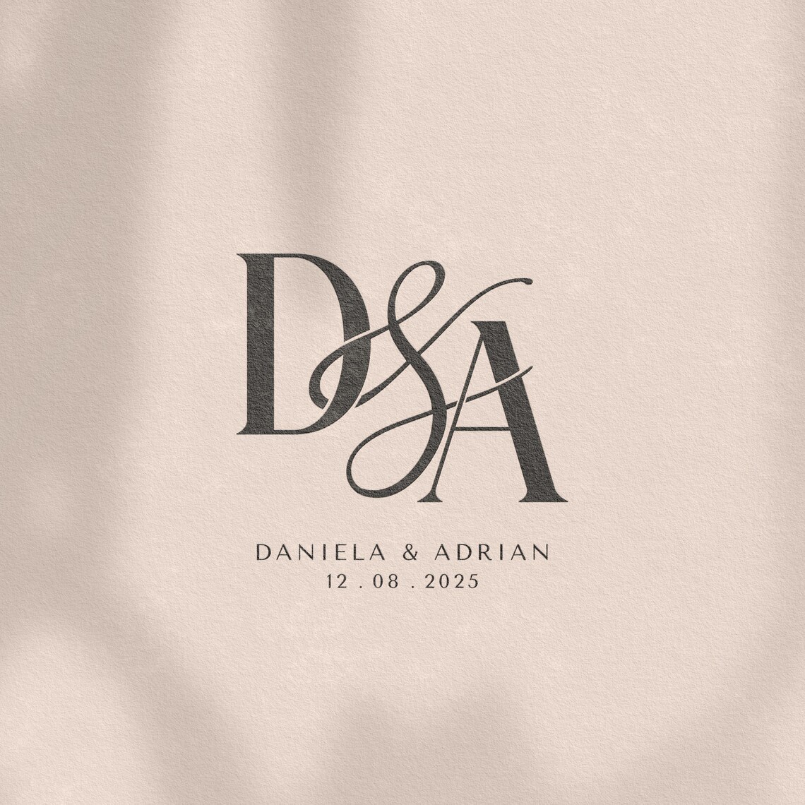 Modern Wedding Monogram | Couple Monogram | Digital Download Logo ...