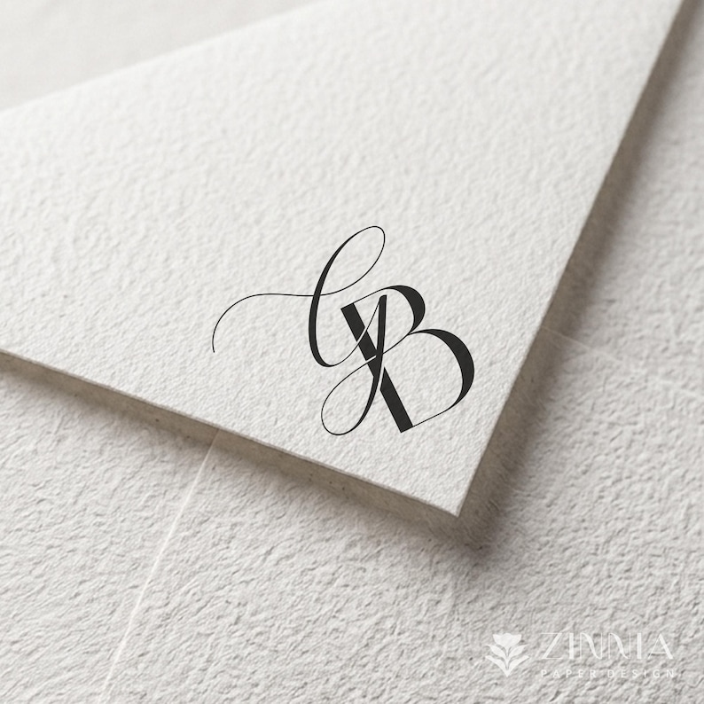 Modern Wedding Monogram | Couple Monogram | Digital Download Logo ...