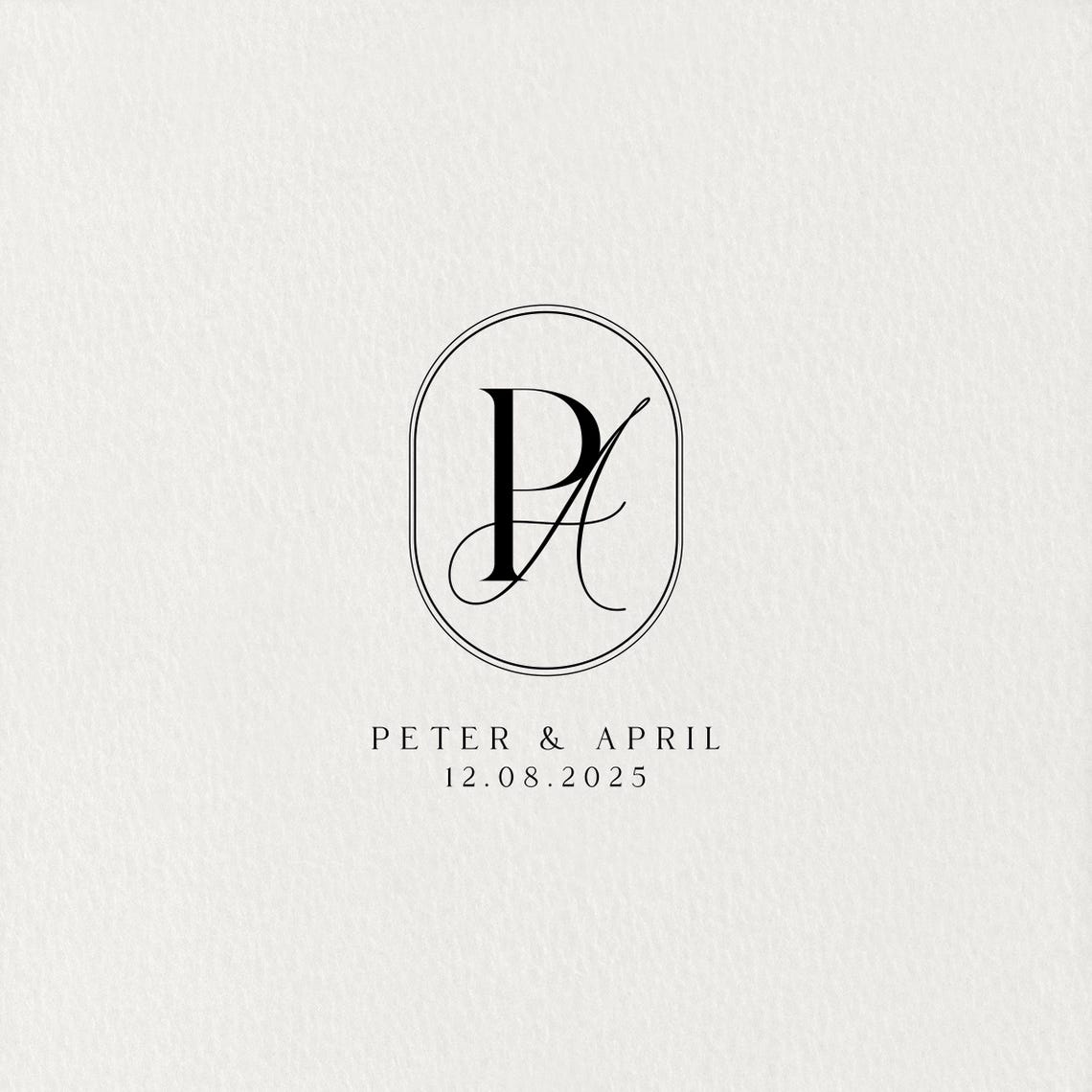 Modern Wedding Monogram | Couple Monogram | Digital Download Logo ...