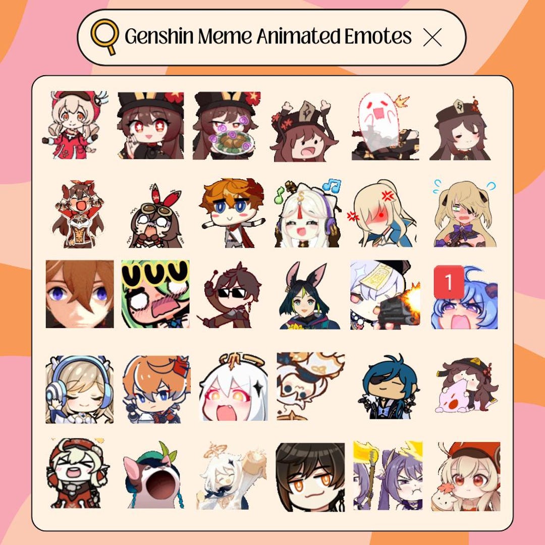 Genshin Impact Animated Emote | Twitch Emotes | Discord Emotes | Emote ...