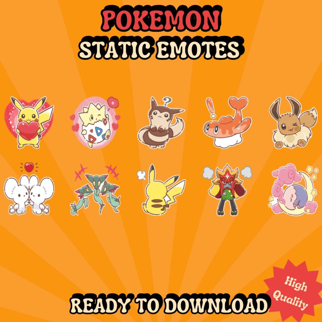Pokemon Static Emotes | Scarlet and Violet | PNG | Pikachu | Memes ...