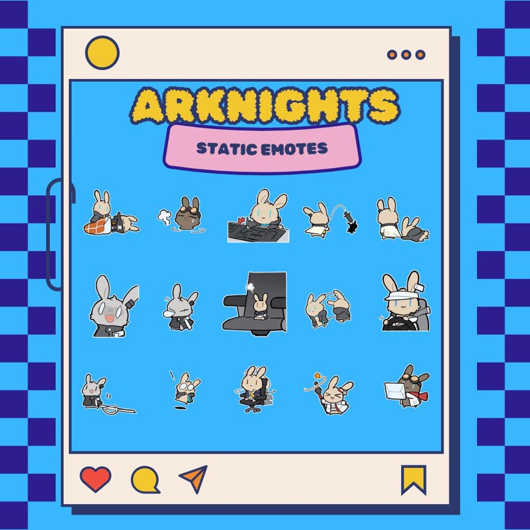 Arknights Animated Emotes | Twitch Emotes | Discord Emotes | Bunny ...