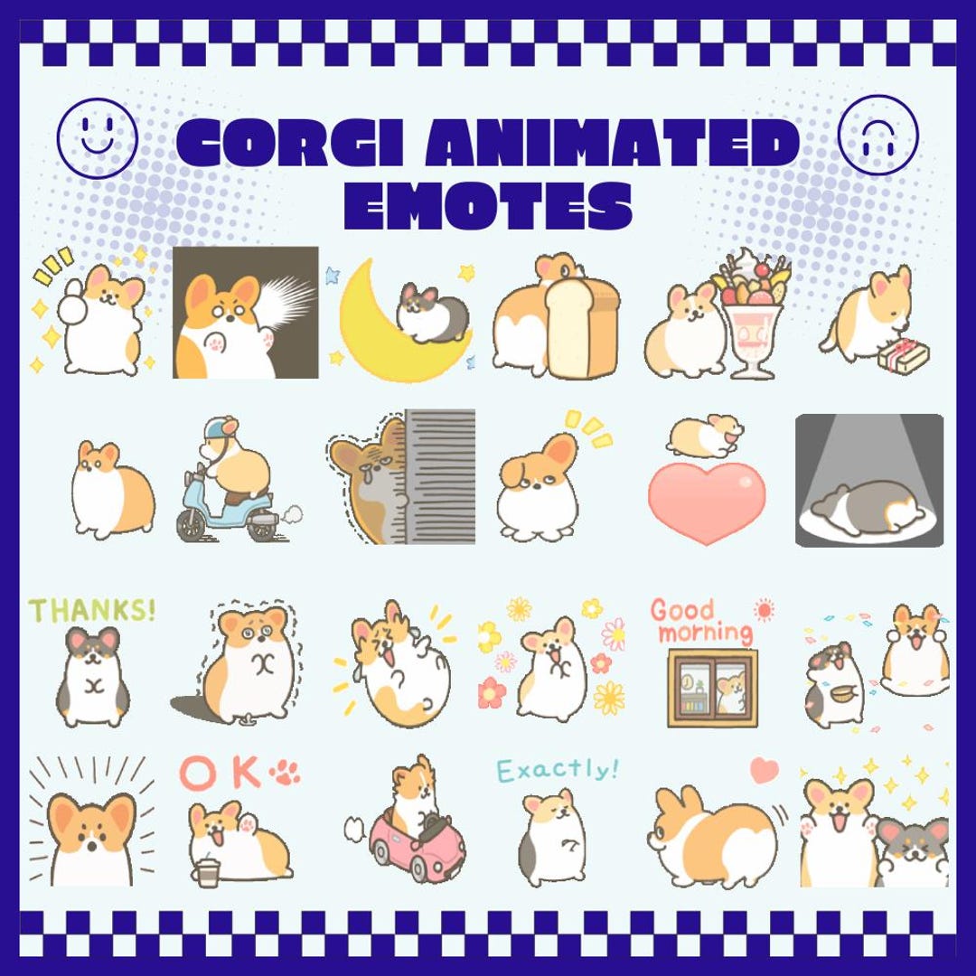 Corgi Animated Emotes Dog Emotes Cute Dogs Twitch Emotes Discord Emotes ...