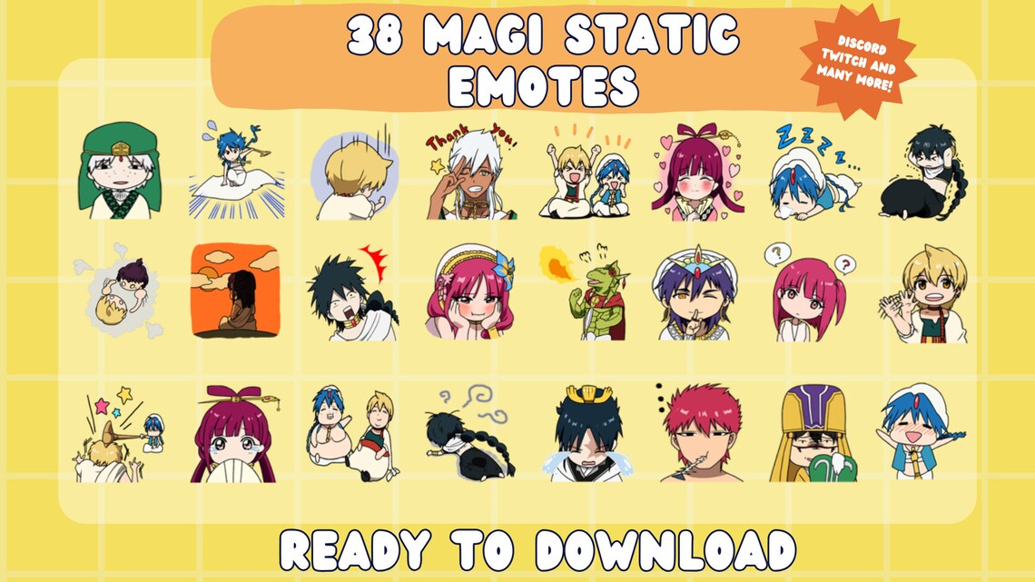 Magi Static Emotes Discord Emotes Twitch Emotes Streamer Emotes Anime ...