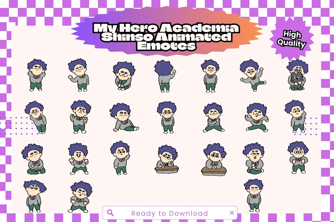 My Hero Academia Shinso Animated Emotes Discord Emotes Twitch Emotes ...