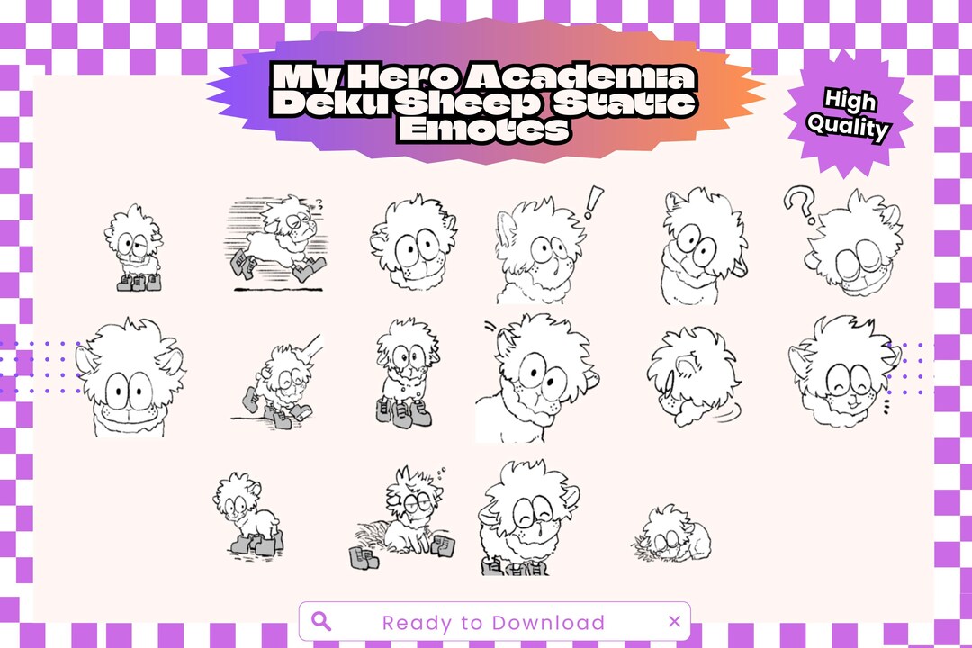 My Hero Academia Deku Static Emotes Discord Emotes Twitch Emotes ...