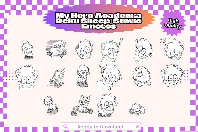 My Hero Academia Deku Static Emotes Discord Emotes Twitch Emotes ...
