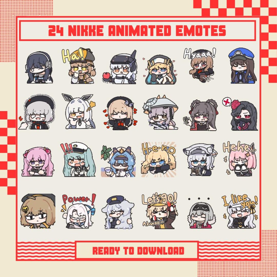 Nikke Animated Emotes | Nikke Goddess of Victory | Twitch Emotes ...