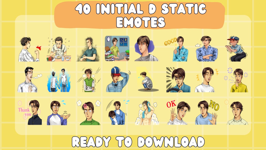 Initial D Static Emotes Emotes Discord Emotes Twitch Emotes Streamer ...