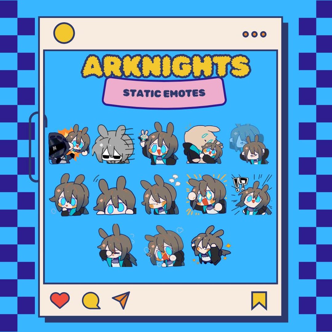 Amiya Static Emotes | Arknights | Gacha | Twitch Emotes | Discord ...
