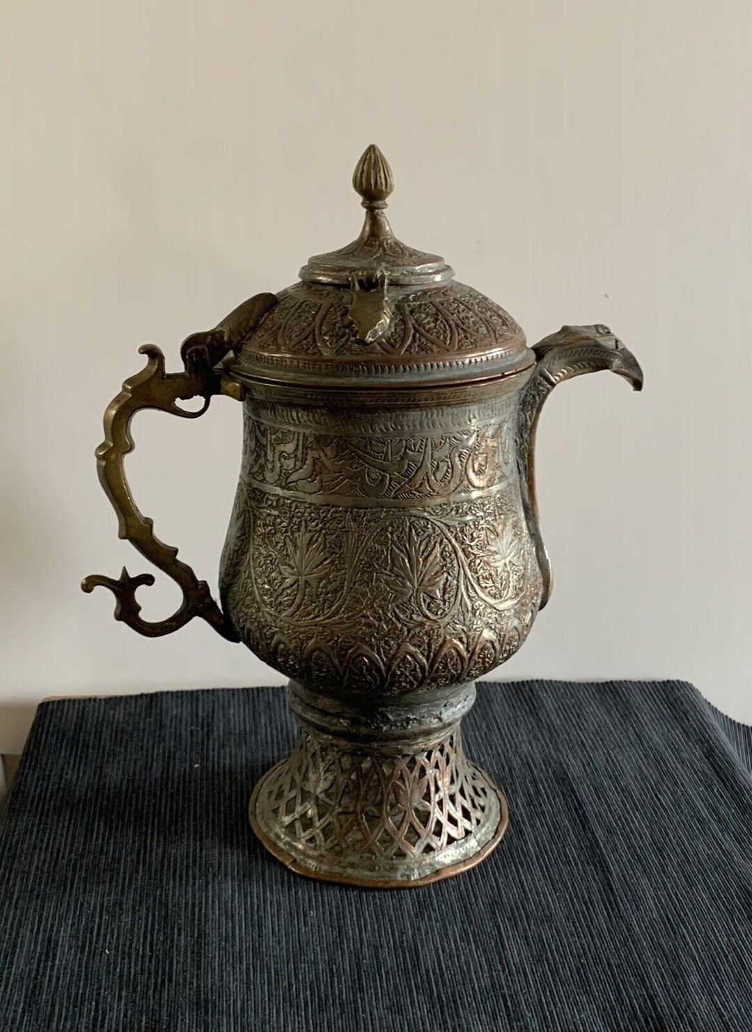 Large Northern India Kashmir Mughal Copper Tea Urn Samovar 19th C. - Etsy