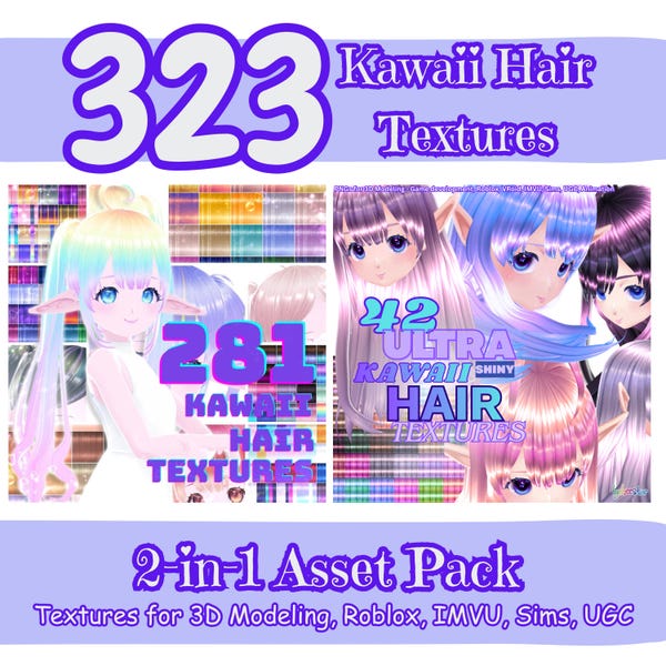 Roblox Hair Texture - Etsy